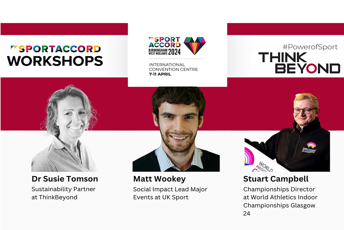Unlocking Sustainable Event Success: Register for the thinkBeyond Workshop at SportAccord 2024 ...